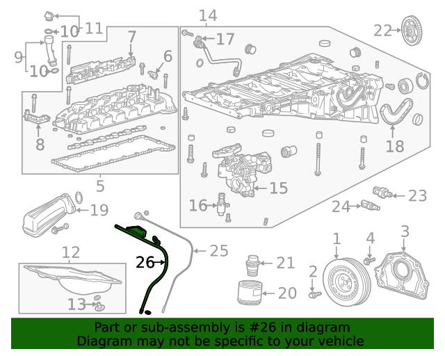 2023 Chevrolet Silverado 1500 Oil Level Indicator Tube 40009232 | OEM ...