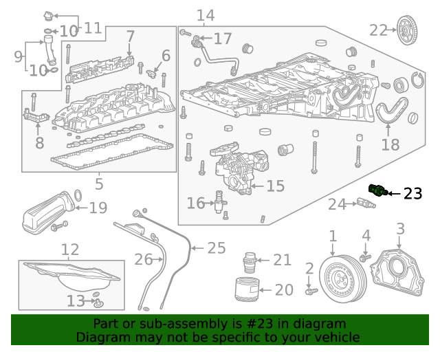 2020-2024 Chevrolet Sensor (Replaces 55488247) 12727099 GM ...