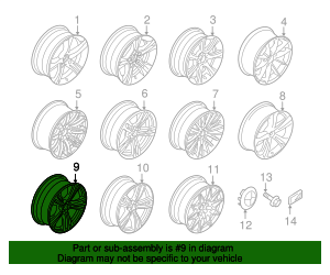 36116857566 - 2014-2019 BMW Wheel, Alloy (36-11-6-857-566) | BMW of ...