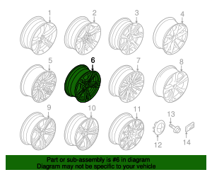 36117846778 - 2014-2019 BMW Wheel, Alloy (36-11-7-846-778) | BMW of ...