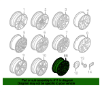 36118097244 - 2020 BMW Wheel, Alloy (36-11-8-097-244) | BMW of South ...