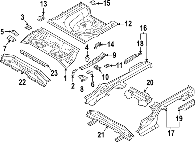 65513-M6000 - Spare Tire Panel 2019-2024 Kia Forte | My Kia Parts