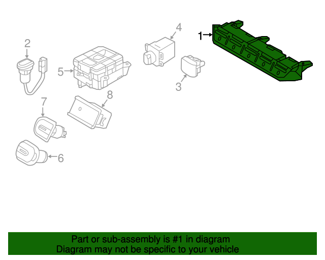 2016 Kia Sorento Switch Assembly 93300 C6020 | OEM Parts Online