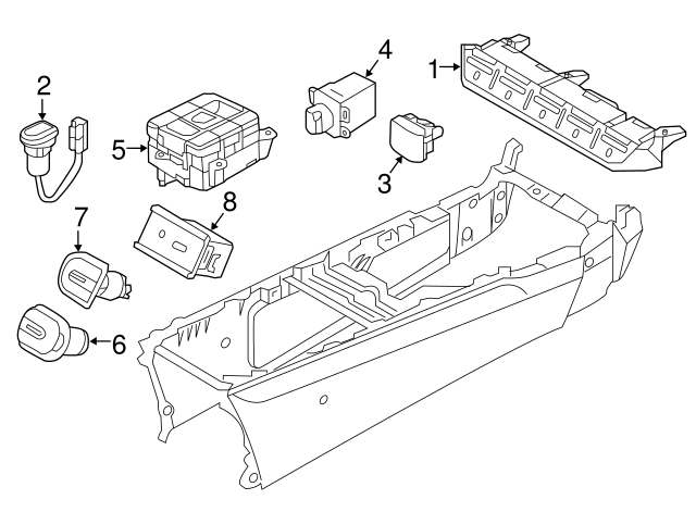 2016-2022 Kia 12 Volt Accessory Power Outlet 95120-C5100 | TascaParts.com