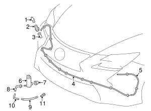 2014-2024 Lexus Washer Hose Joint 90075-17009 | OEM Parts Online