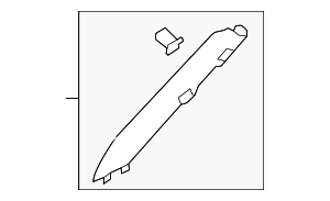 G6911-1A60A (g69111a60a) - 2016-2020 Infiniti QX80 Windshield Pillar ...