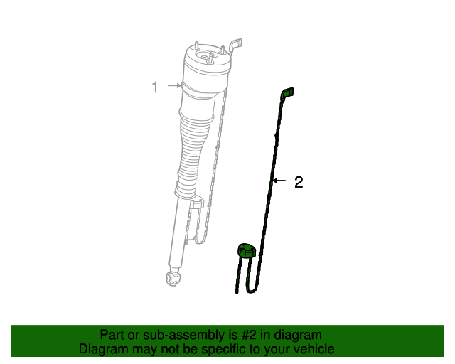 221-540-01-08-64 - Suspension Self-Leveling Wiring Harness 2007-2014 ...