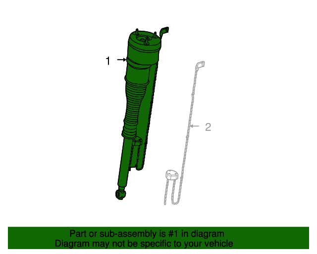 221-320-55-13 - Air Suspension Strut 2006-2014 Mercedes-Benz | Mercedes ...