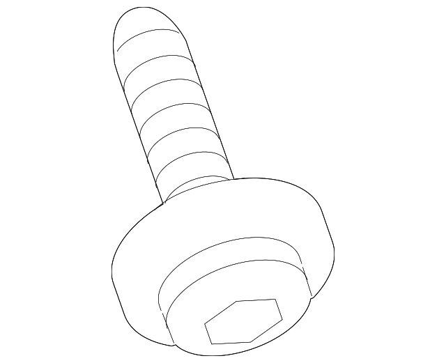 Genuine Door Trim Panel Screw for 2010-2011 Saab 9-5 | Part# 90561305 ...