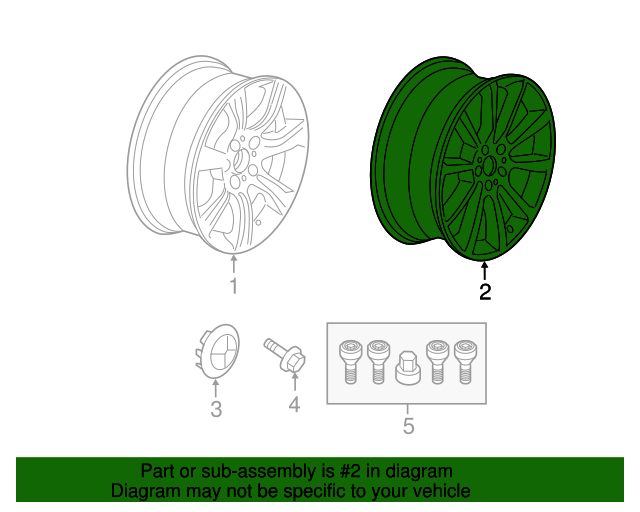 Genuine BMW 36-11-6-859-025 | Wheel, Alloy | FREE Shipping on Most ...