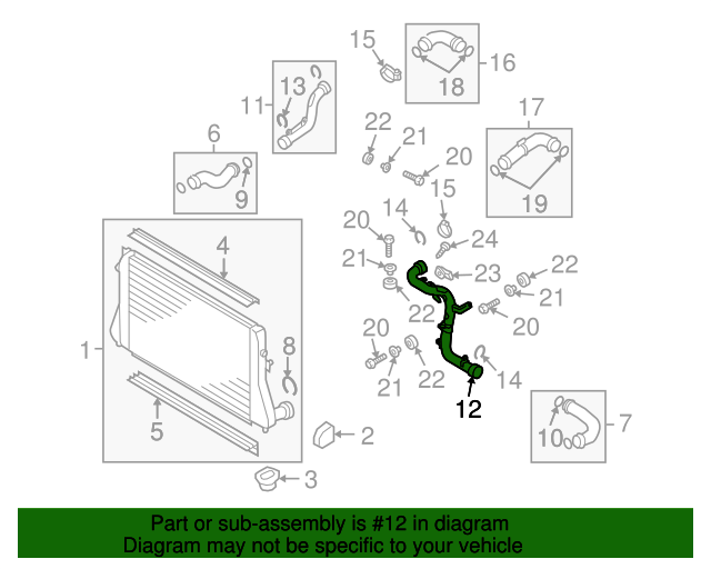 2006-2009 Audi Center Pipe 1K0-145-770-K | OEM Parts Online