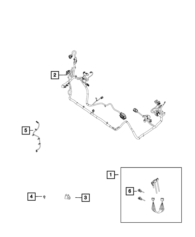2019-2021 Ram Front End Module Wiring 52112323AE | My Mopar Parts