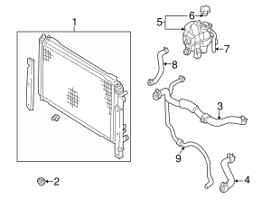 1L8Z-8A080-BB - Reservoir 2001-2007 Ford | Ford OEM Parts Direct