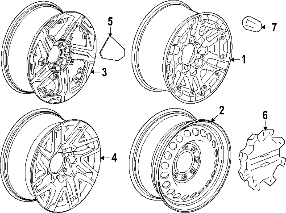 2024-2025 Chevrolet Silverado EV F Wheel 85614842 | Partners Chevy