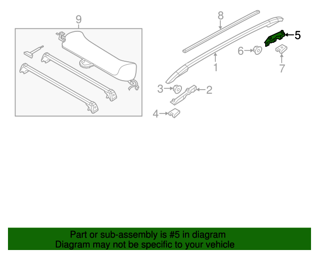 2011-2018 Porsche Cayenne Rear Retainer 958-559-201-00 | Sunset Porsche ...