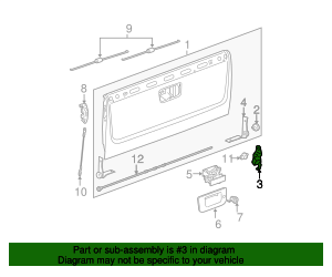 2007-2022 GM Tailgate Hinge 15192282 | GMPartsDirect.com
