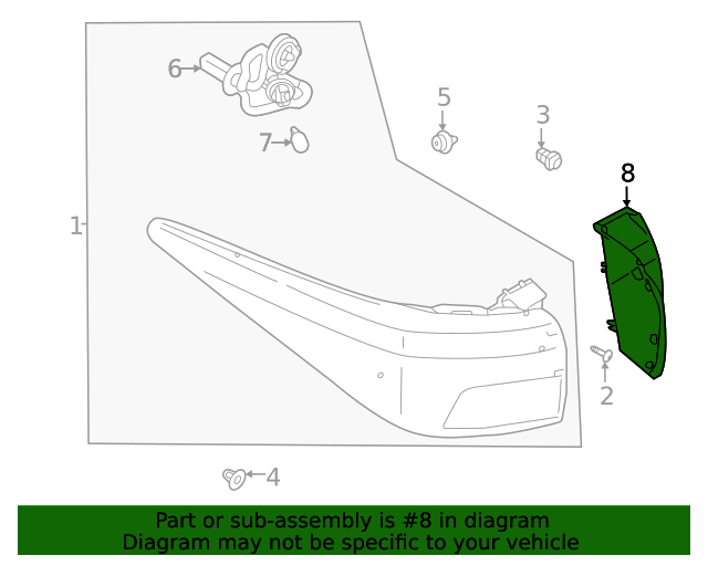 Genuine OEM End Cover Part# 8330B279 Fits 2022-2023 Mitsubishi ...