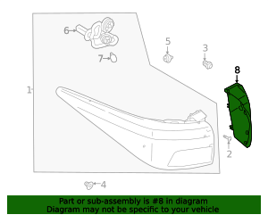 2022-2024 Mitsubishi End Cover 8330B279 | OEM Parts Online