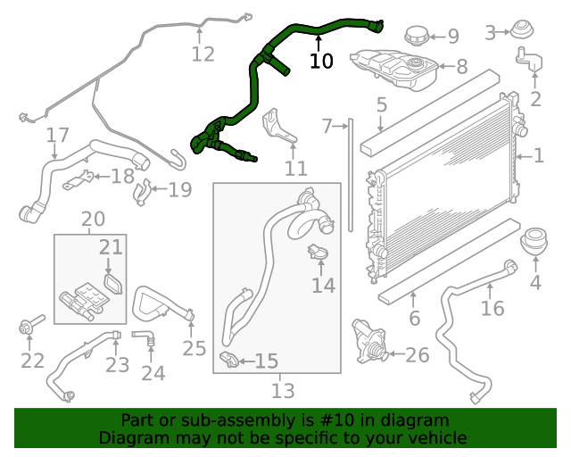 2014-2022 Ford Transit Connect Overflow Hose DV6Z-8075-A | Varsity Ford