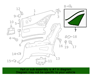 2018-2021 Mercedes-Benz Rear Trim Panel 217-690-70-03 | RBM of Atlanta ...