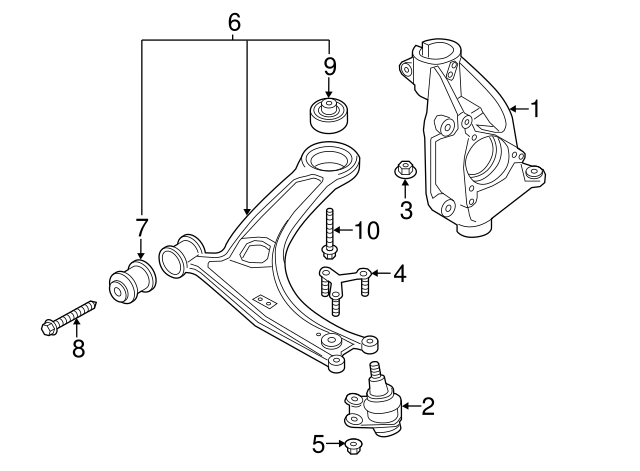 8S0-407-151-B - Suspension Control Arm 2016 Audi | Audi Parts Store