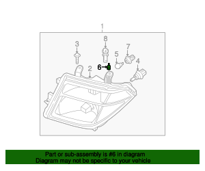 2001-2021 Nissan Bulb 26261-9B900 | Nissan Parts Plus