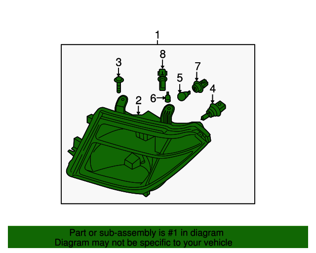 2009-2021 Nissan Frontier Headlamp Assembly 26060-ZL40B | Nissan Parts Plus