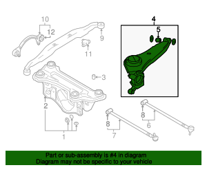 2003-2006 Hyundai Santa Fe Trailing Arm 55100-26600 | OEM Parts Online