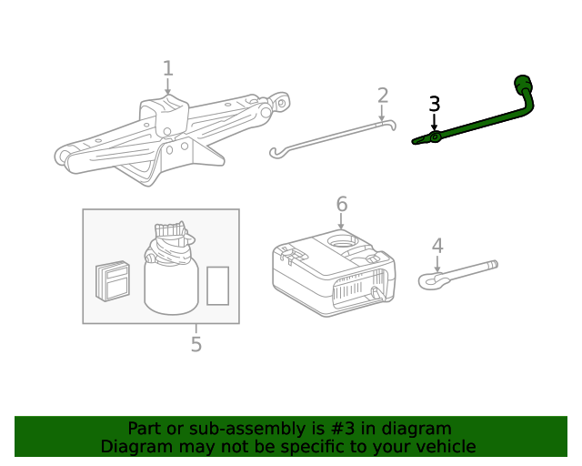 2019-2024 Toyota Wheel Lug Wrench 09150-42010 | Toyota Parts Center
