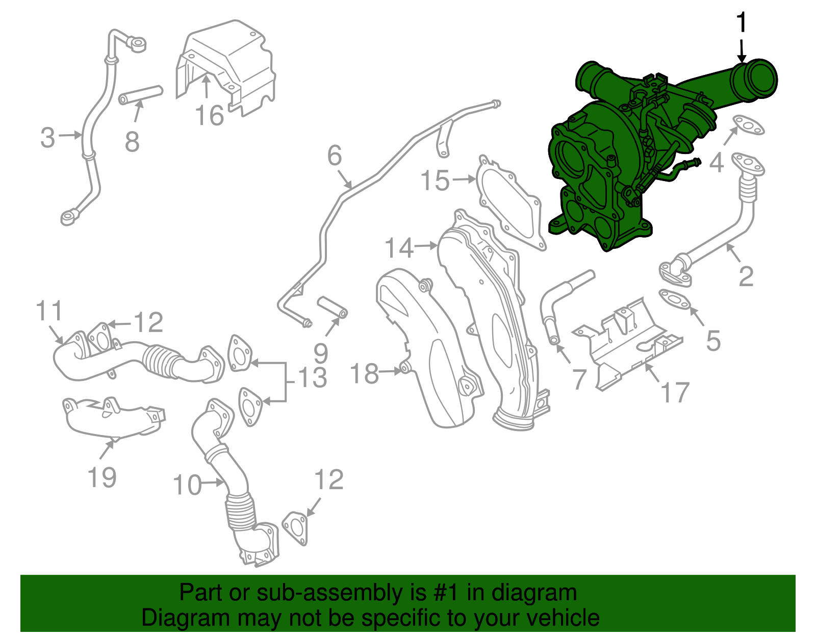 2006-2007 GM Engine Turbocharger 98011735 | Karl Auto Parts