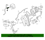 2001-2005 GM Turbocharger Coolant Return Hose 94013117 GM ...