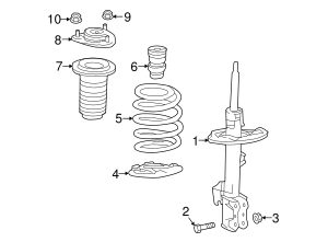 90080-10335 - Strut Bolt 2002-2022 Lexus | Longo Lexus Parts