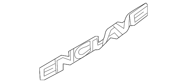 2018-2023 Buick Enclave Chrome Liftgate Vehicle Name Plate 84618817 ...