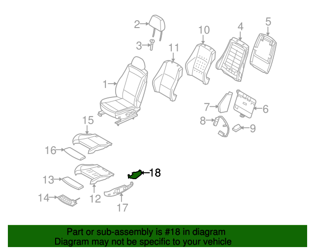 52107157407 - 2006-2012 BMW Seat Belt Guide (52-10-7-157-407) | BMW of ...