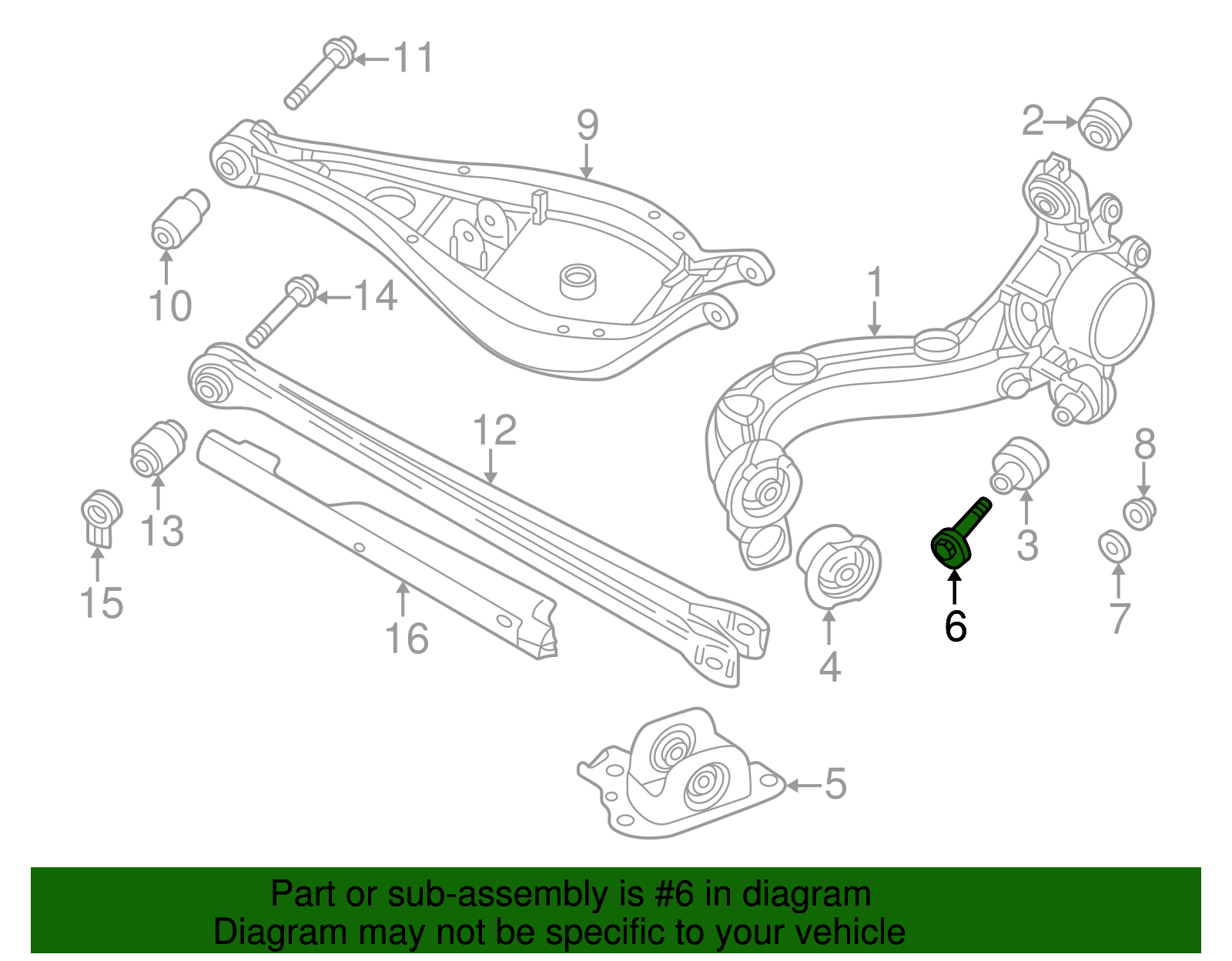 Genuine BMW 33-32-6-760-386 | Trailing Arm Adjust Bolt | FREE Shipping ...