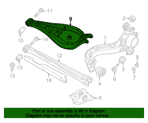 33326781626 - 1999-2008 BMW Upper Control Arm (33-32-6-781-626) | BMW ...