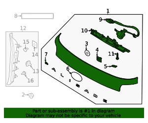 2020-2022 Hyundai Palisade Finish Molding 87310-S8010 | OEM Parts Online