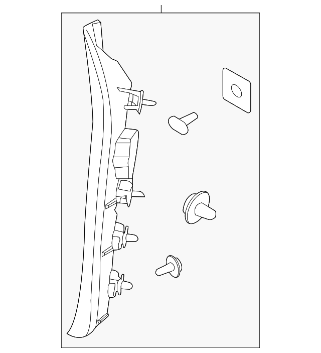 2020-2021 Hyundai Palisade Side Gate Trim 87320-S8000 | OEM Parts Online