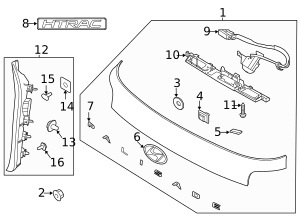 2020-2022 Hyundai Palisade Finish Molding 87310-S8010 | OEM Parts Online