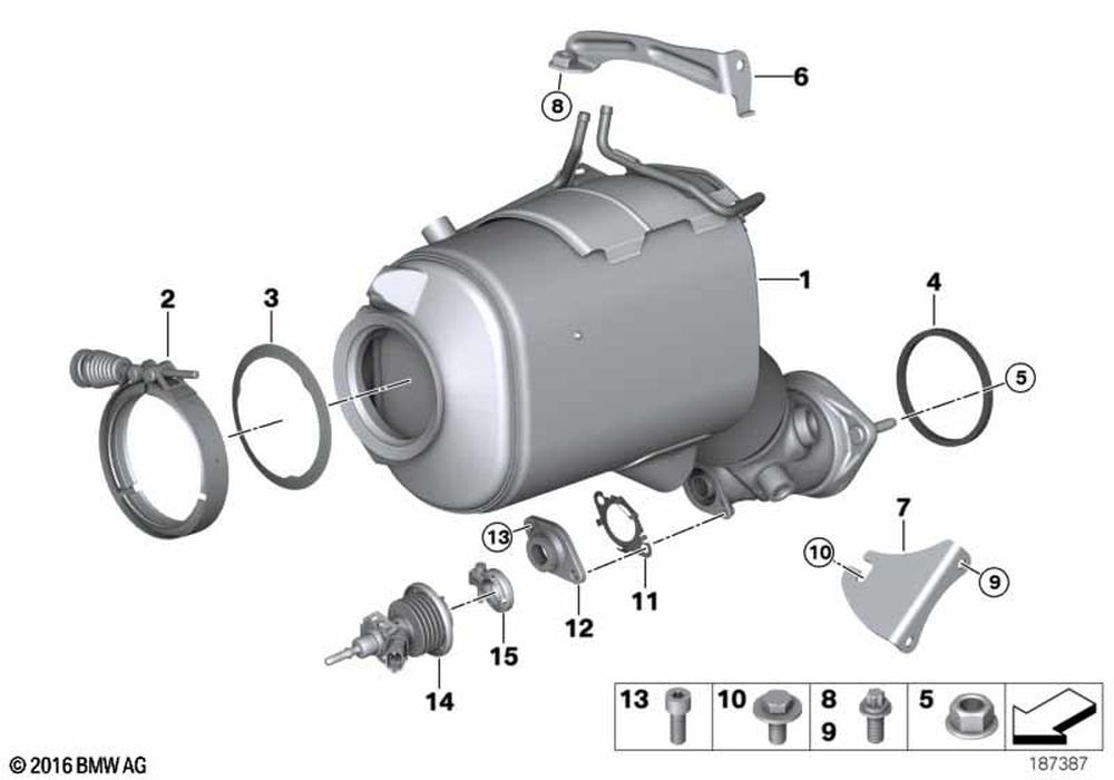 2008-2010 BMW 335d Rp Diesel Particulate Filter 18307808655 | Retail ...