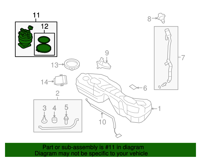 16147194207 - 2007-2013 BMW Fuel Pump Delivery Unit, Right (16-14-7-194 ...