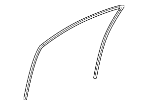 OEM Toyota Window Channel (Left, Front) For 2007-2011 Toyota Camry ...