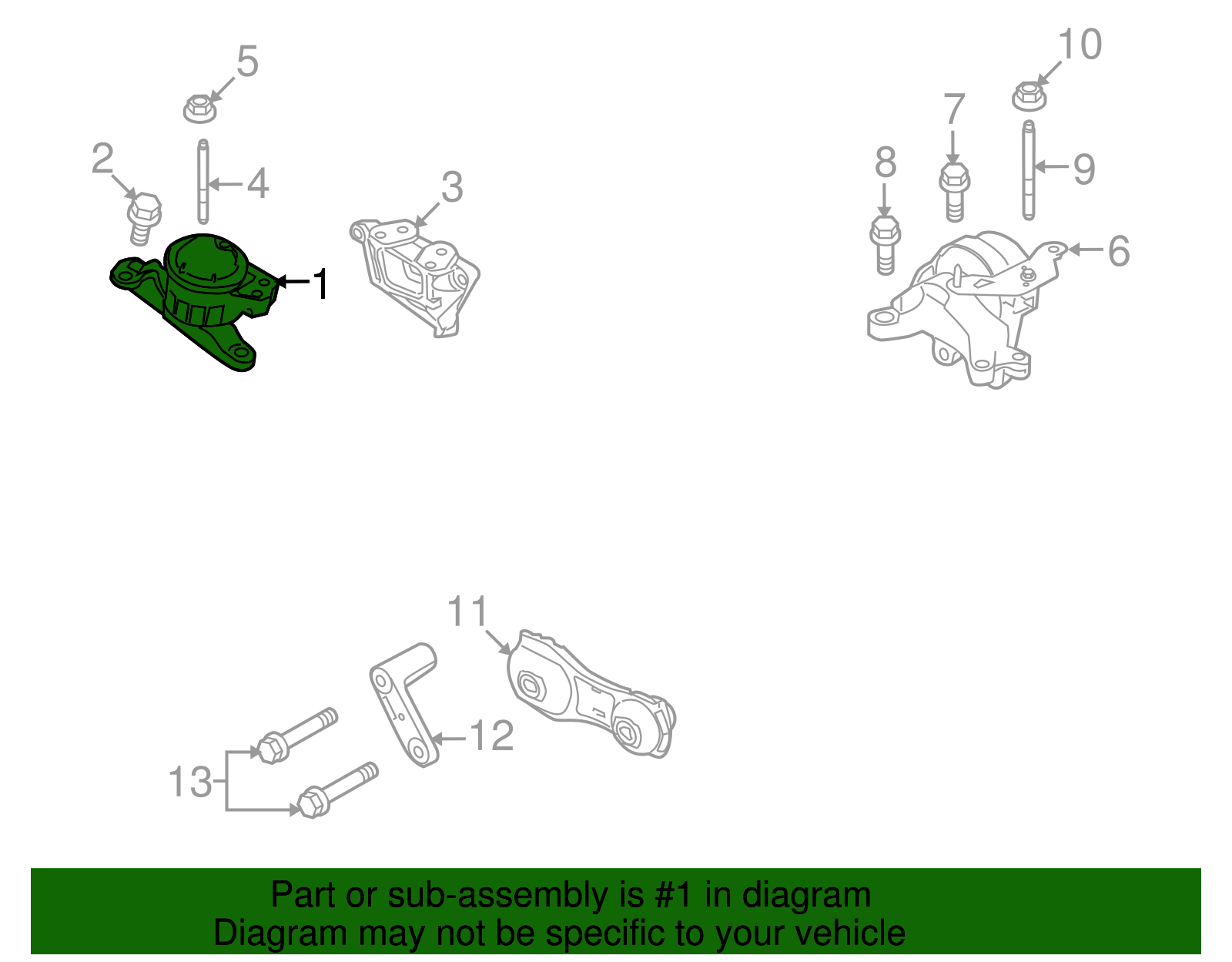 2013-2019 Ford Mount DB5Z-6038-C | Ford OEM Parts Online