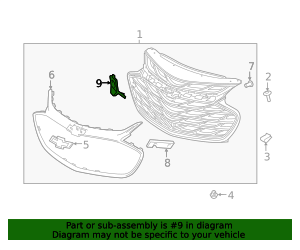 2019 Chevrolet Cruze Tow Eye Cap 42550369 | TascaParts.com