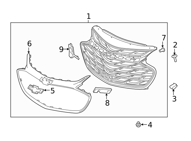 2019 Chevrolet Cruze Tow Eye Access Cover 42550387 GM | GMPartsDirect.com