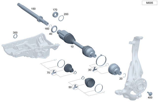254-330-79-01 - Drive Shaft For 2023-2024 Mercedes-Benz GLC300 ...