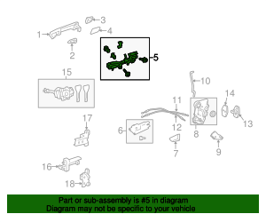 2018-2020 Lexus Handle Base 69201-0E080 | SSL Parts