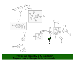 2006-2021 Lexus Handle, Inside Plug 69283-30050-C0 | OEM Parts Online