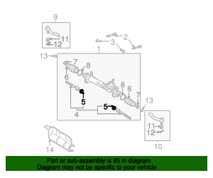 90214-14009 - Inner Tie Rod Washer 1996-2012 Toyota | Longo Toyota Parts
