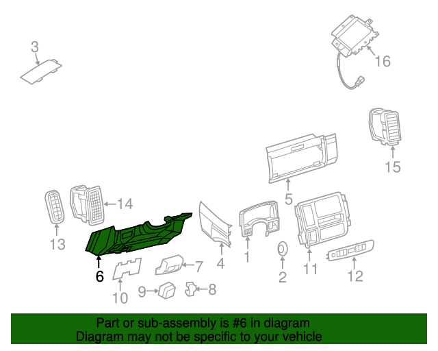 68104-1PA0A - Column Cover 2012-2017 Nissan | Nissan Parts ...